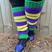 Mardi Gras Leg Warmers Crochet Pattern - Etsy