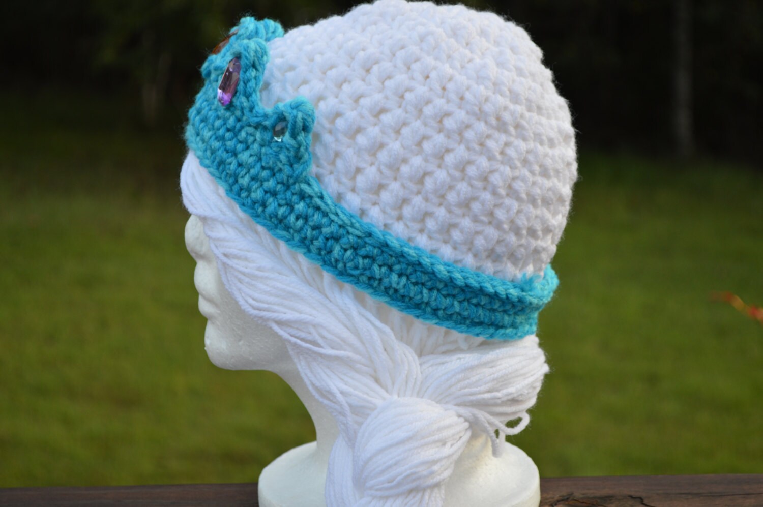 Frozen Princess Elsa Inspired Crochet Hat With Braid and Crown in All ...