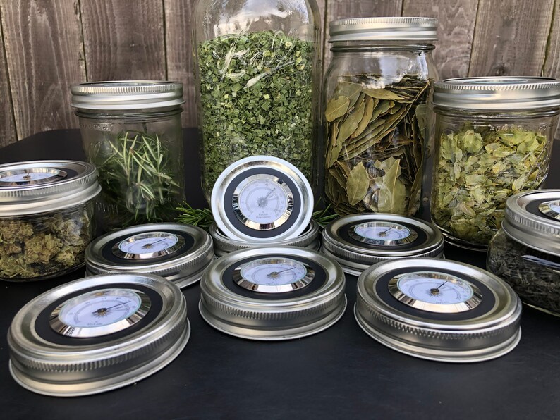 Hylids Curing Jar Hygrometer Lids Make Great Herb Storage - Etsy