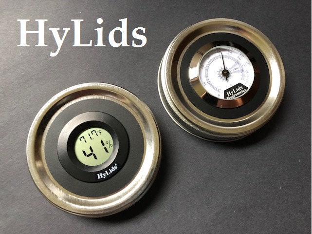 HyLids Curing Jar Hygrometer Lids make great Stash Jars or | Etsy