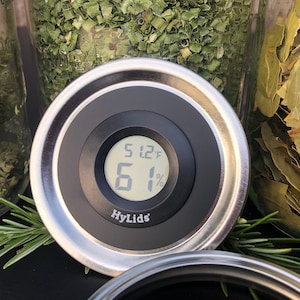 Hylids Curing Jar Hygrometer Lids Make Great Herb Storage | Etsy
