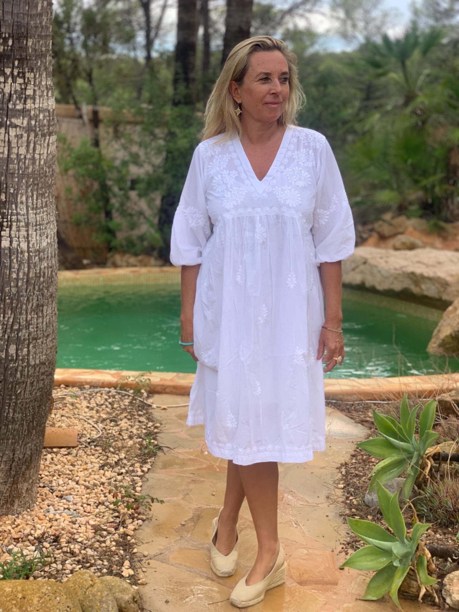 White Cotton Tunic From Ibiza, Boho Blouse ,white Dress ,white Beach ...