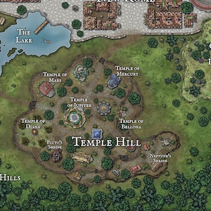 Camp Jupiter Map DIGITAL DOWNLOAD || Percy Jackson Roman Camp Map ...