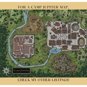 Camp Half-blood Map DIGITAL DOWNLOAD Percy Jackson Camp Map PJO Poster ...