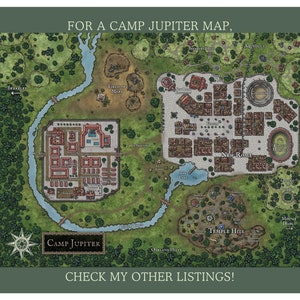 Camp Half-blood Map DIGITAL DOWNLOAD || Percy Jackson Camp Map || PJO ...