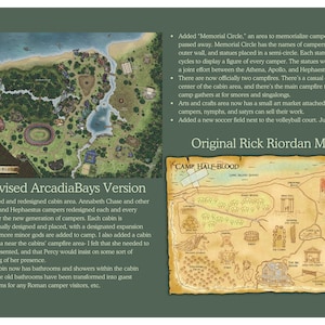 Camp Half-blood Map DIGITAL DOWNLOAD || Percy Jackson Camp Map || PJO ...