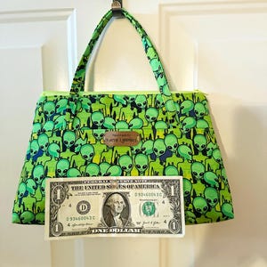 Brand New Handcrafted Alien Outer Space Craft UFO ET Purse Handbag ...