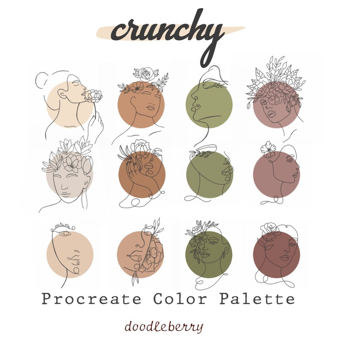 Crunch Color Palette for Procreate - Etsy