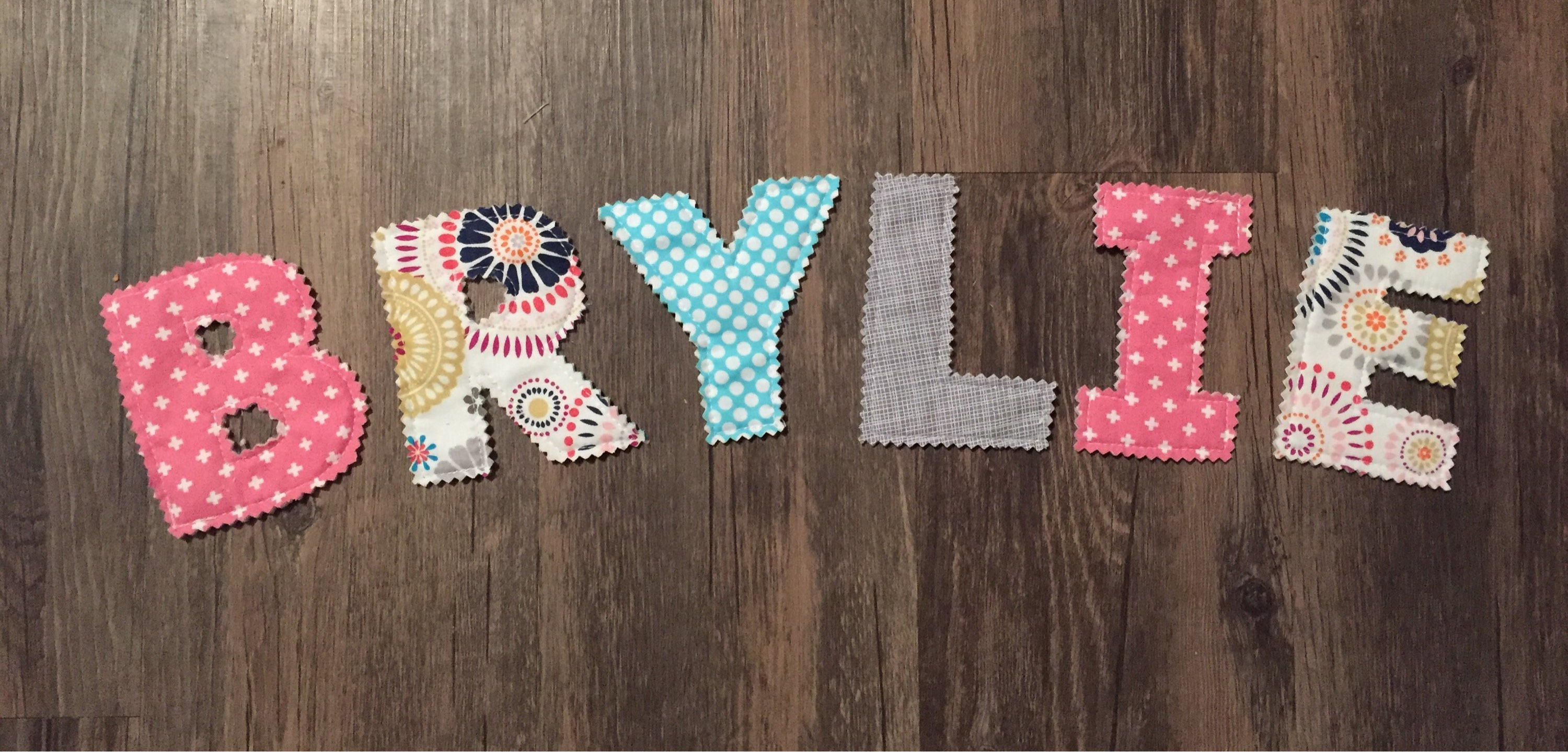 Fabric Letters applique letters banner letters letter | Etsy