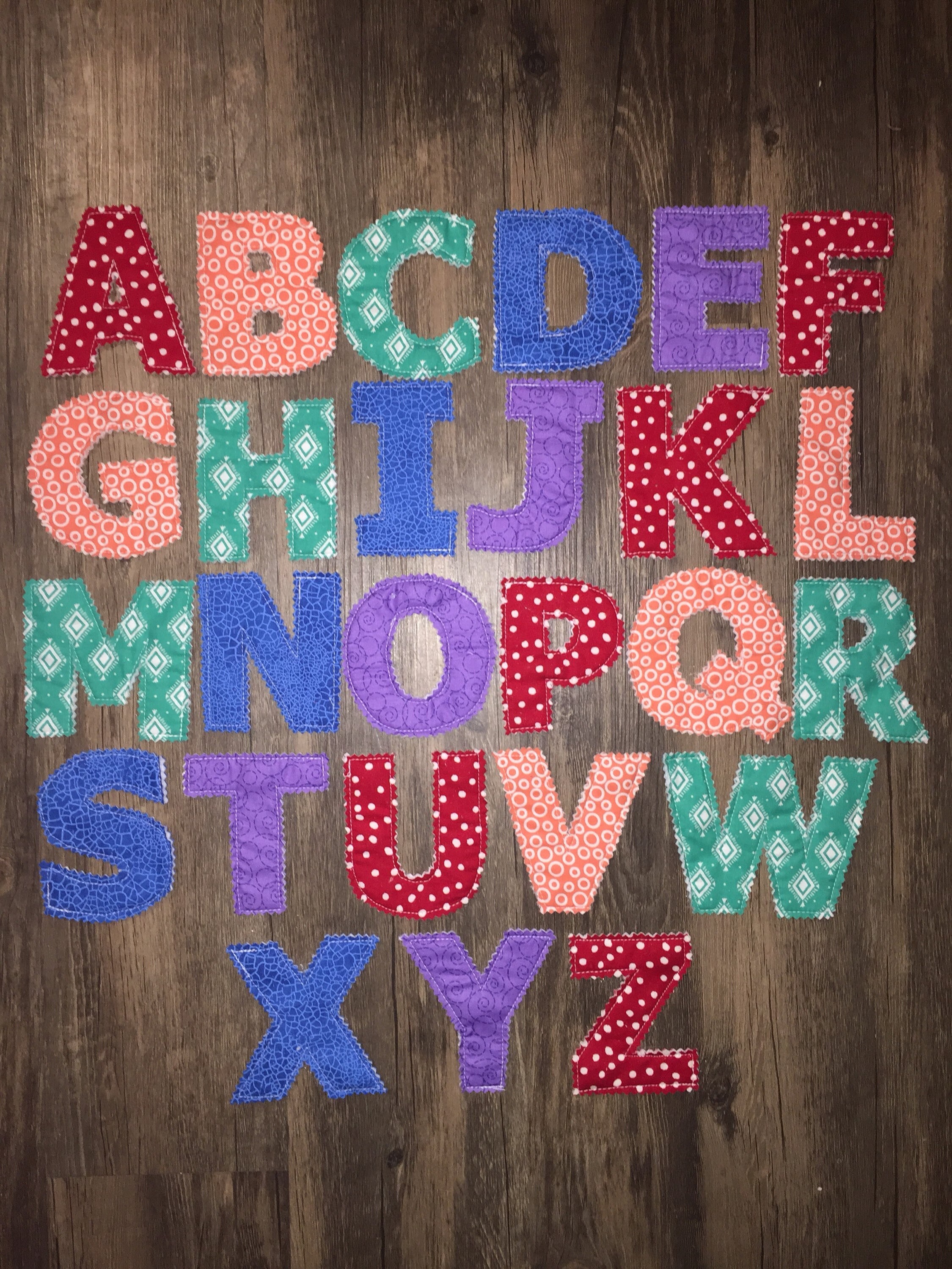 Fabric Alphabet Set | Etsy