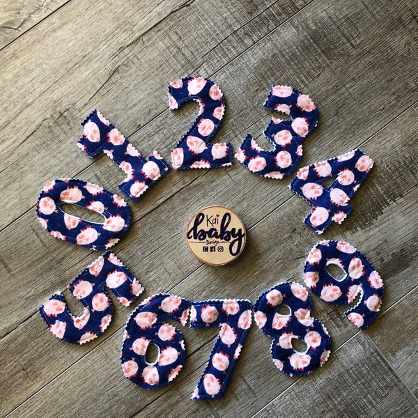 Fabric Numbers - Etsy