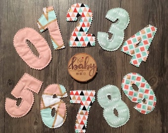Fabric Numbers - Etsy