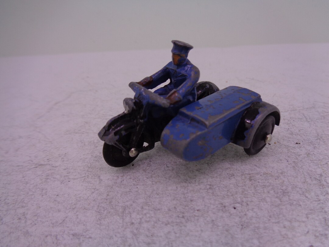 1940s Post-war Vintage Meccano Dinky Toys RAC Motorcycle Patrol No.43b ...