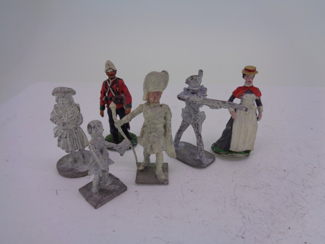 6x Metal Miniature Figures Collectable - Etsy