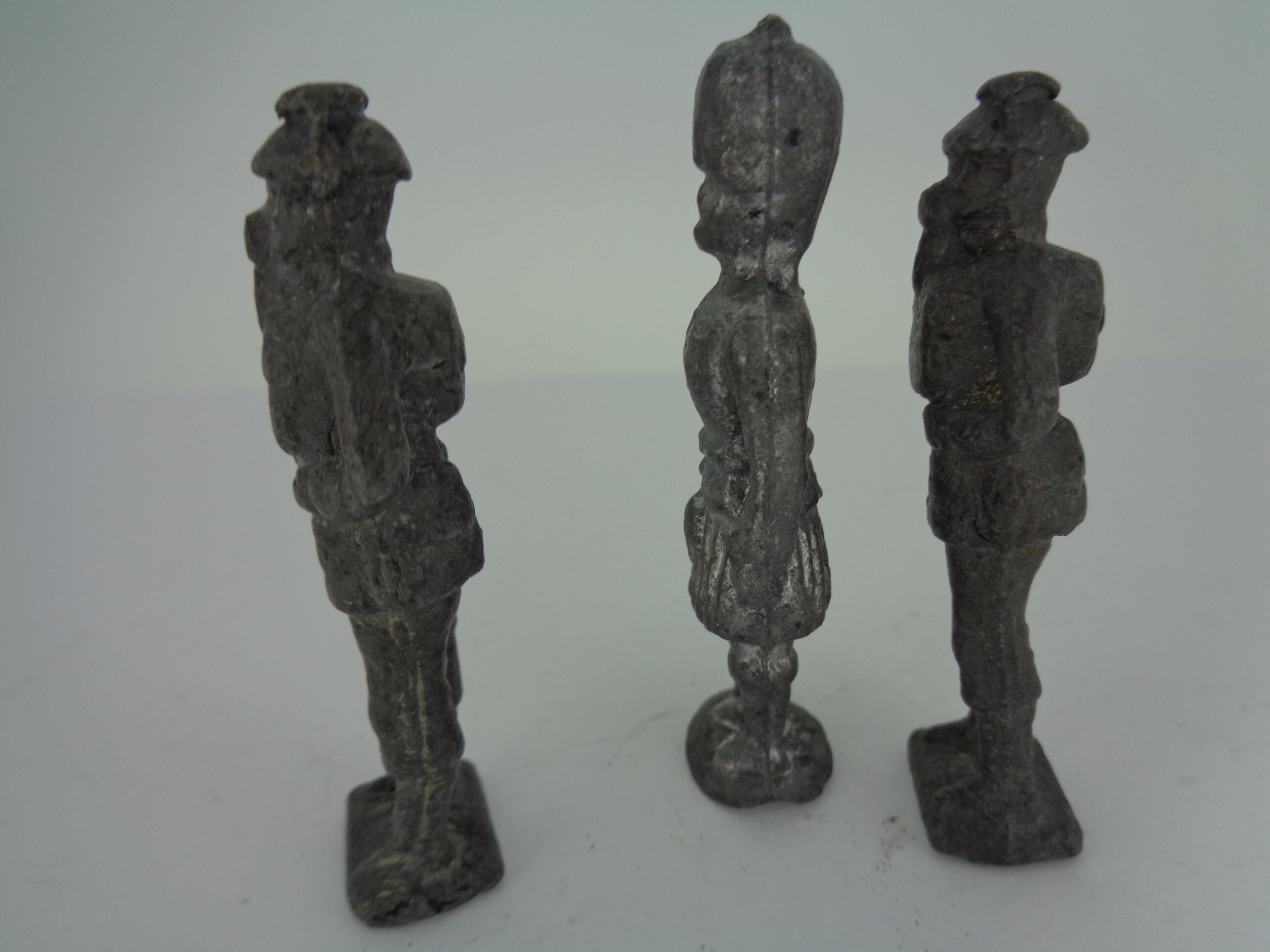 3x Vintage Metal 55mm Miniature Figures Unpainted - Etsy
