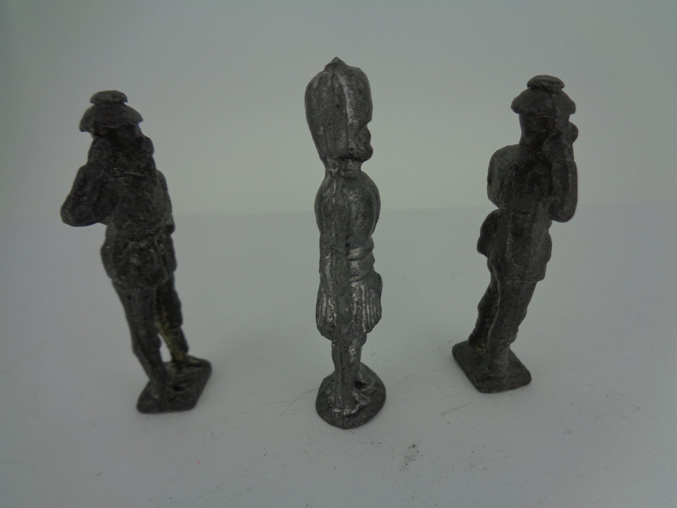 3x Vintage Metal 55mm Miniature Figures Unpainted - Etsy