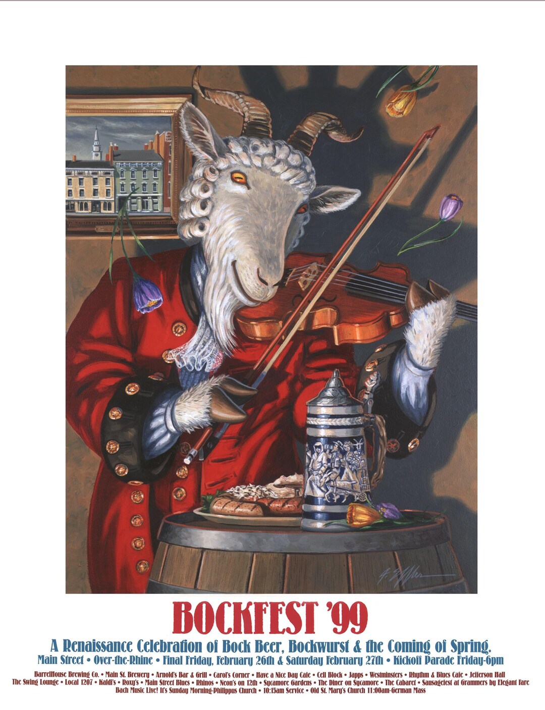 1999 Bockfest Poster, Signed, Bock to Bach, 24x30 Inches - Etsy