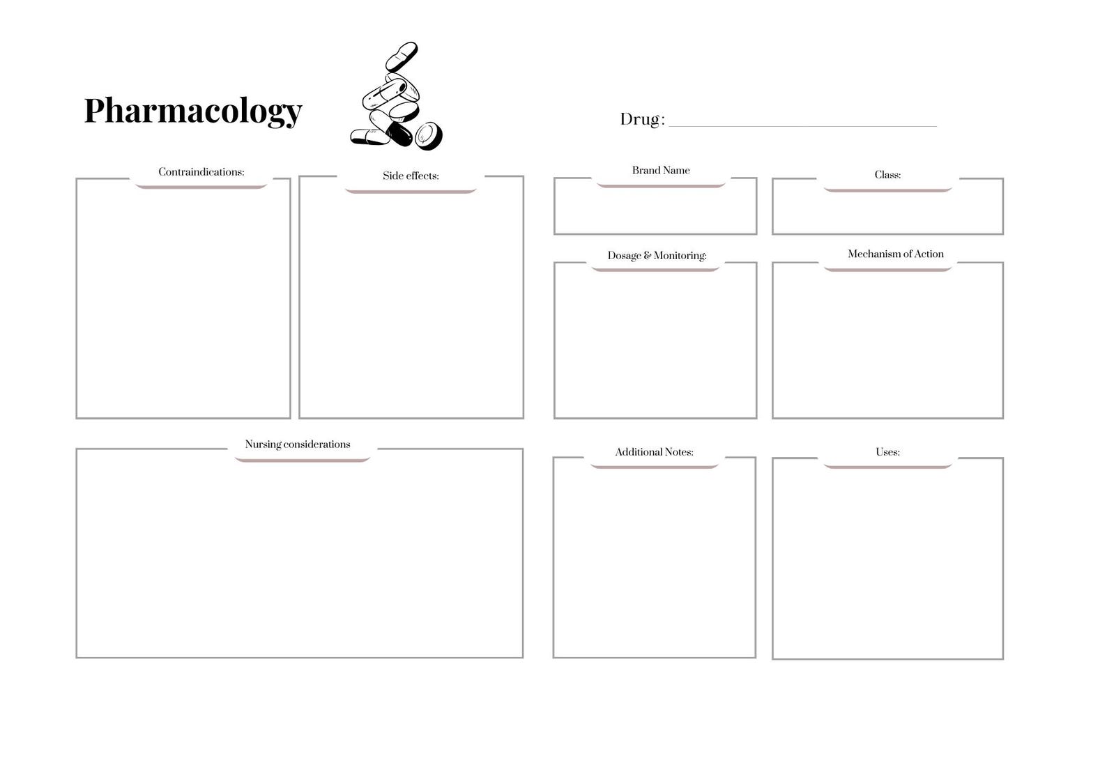 Nursing Concept Map Bundle: Student Nurse Resources (44 Templates ...