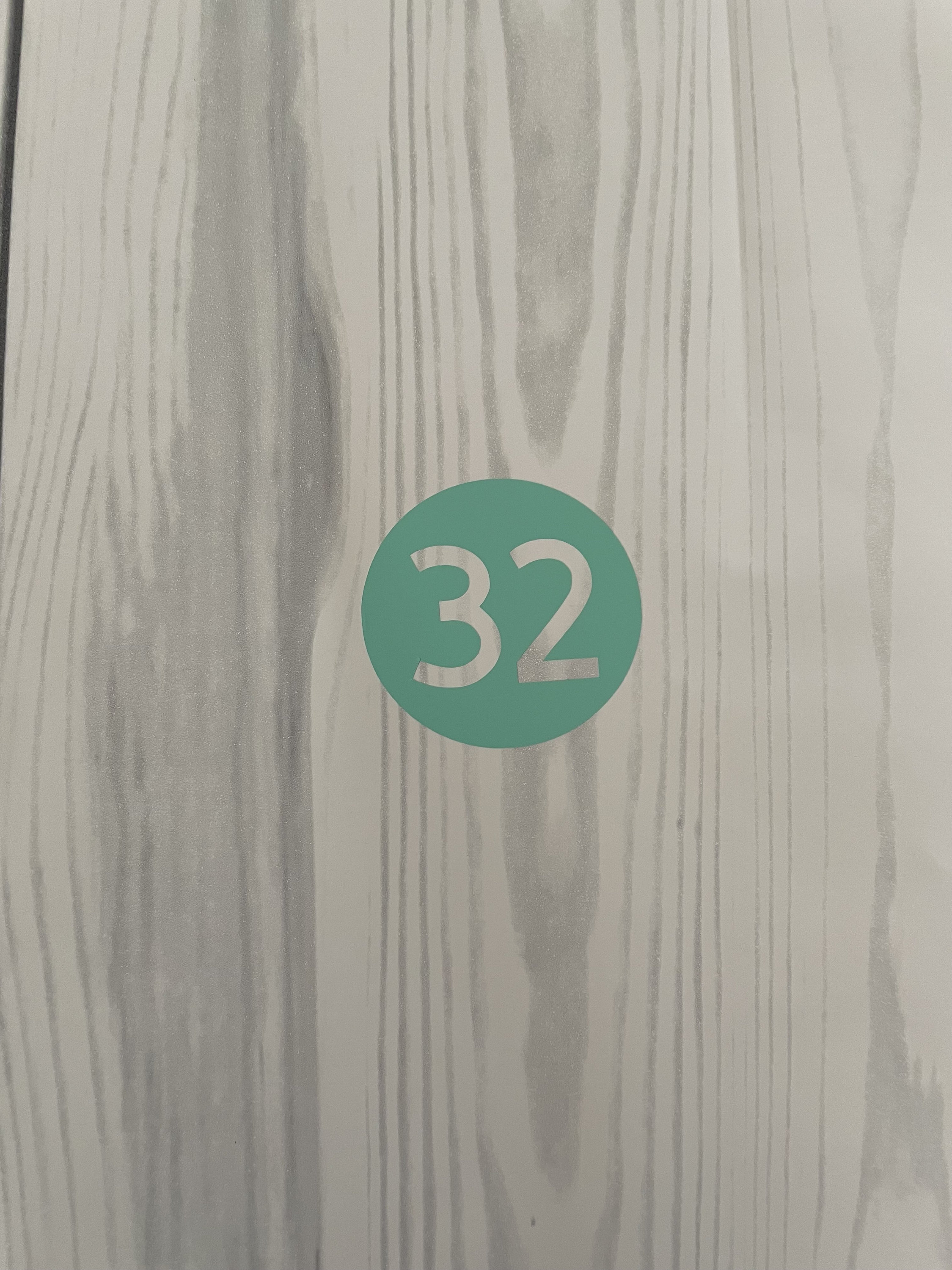 Green Custom Number Vinyl Floor Decals includes Number 1-20 Sea Foam ...