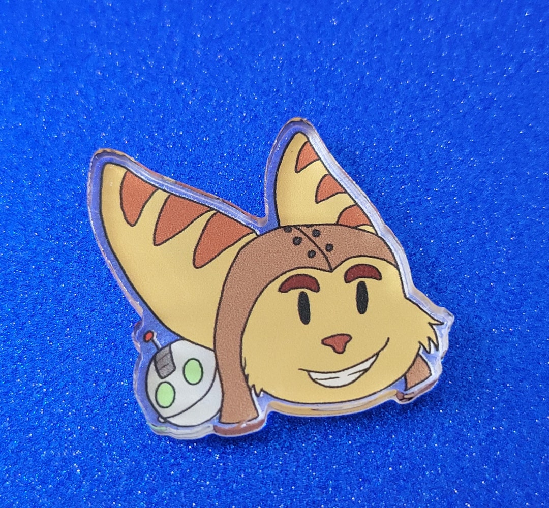 Ratchet and Clank Inspired Acrylic Pin - Etsy