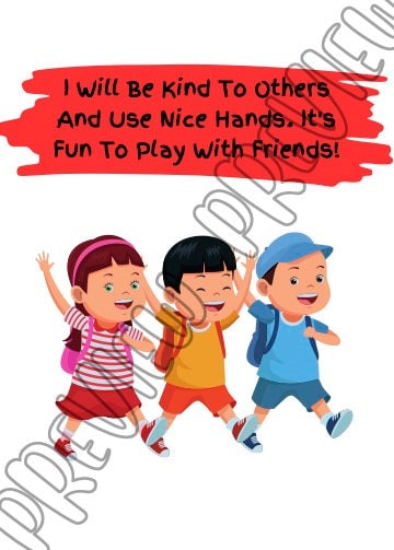 I Can Follow School Rules Social Story for Children, Digital Download ...