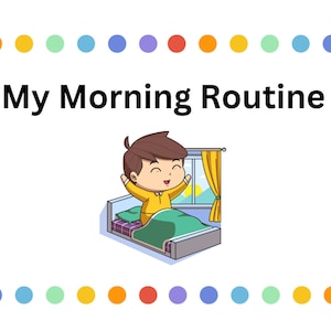 My Morning Routine Social Skills Story for Children, Digital Download ...