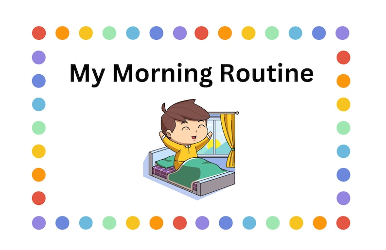 My Morning Routine Social Skills Story for Children, Digital Download ...