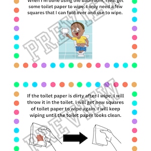 I Can Use the Toilet Social Story for Children, Potty Training, Digital ...