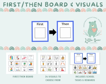 First Then Board - Etsy