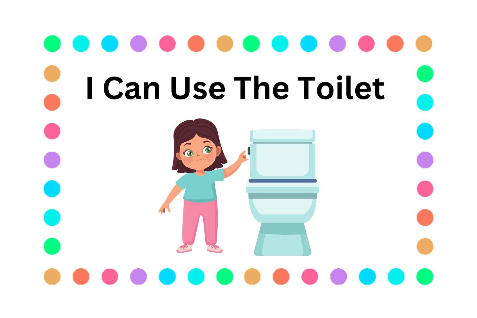 I Can Use the Toilet Social Story for Children, Potty Training, Digital ...