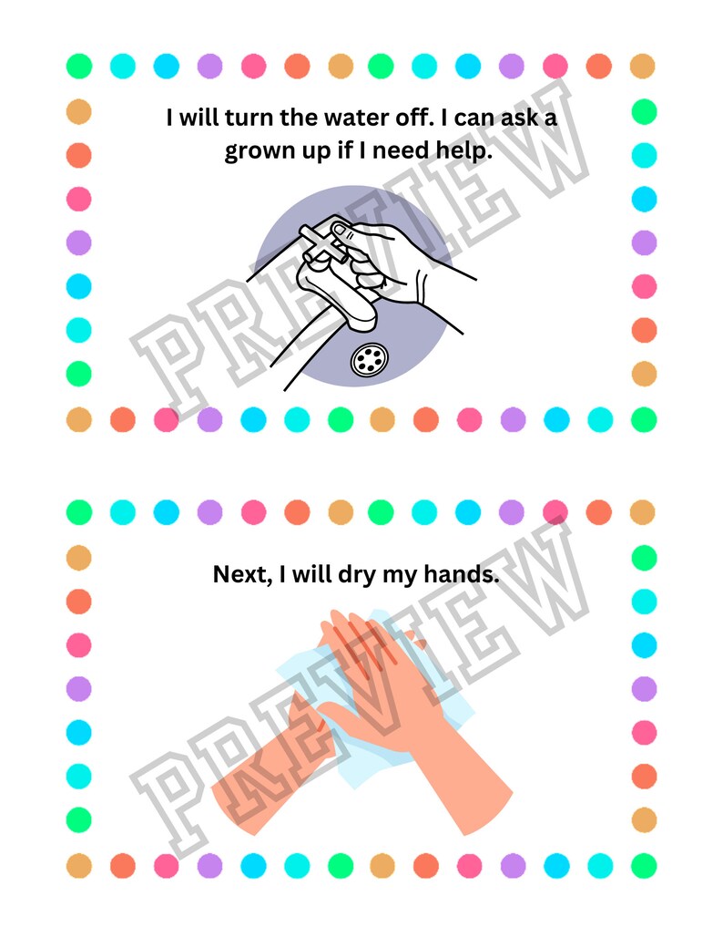 I Can Wash My Hands Social Story for Children, Digital Download, Social ...