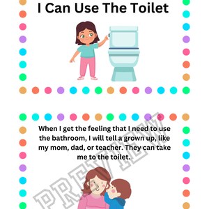 I Can Use the Toilet Social Story for Toileting, Potty Training, Self ...