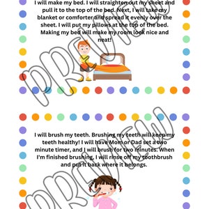 My Morning Routine Social Skills Story for Children, Digital Download ...