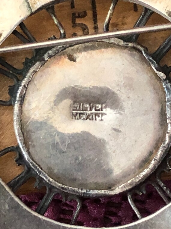 Vintage Mexican Pendant & Brooch Pin in Aztec Design … - Gem