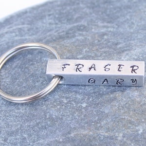 Personalised Name Keyring, Gift for Him, Personalised Gift, Father's ...