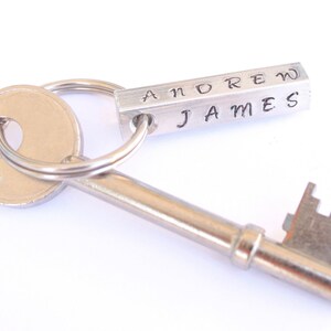 Personalised Name Keyring, Gift for Him, Personalised Gift, Father's ...