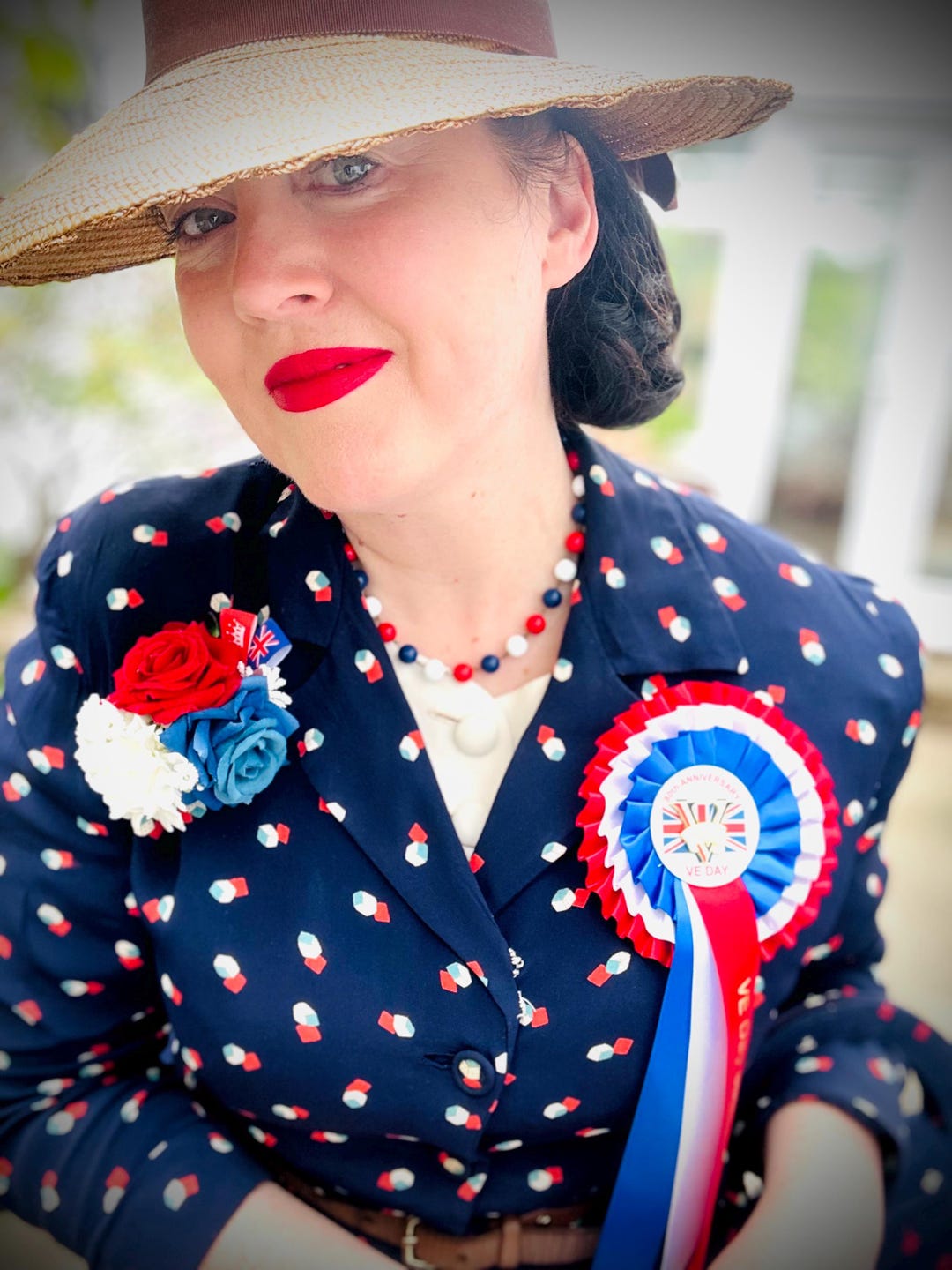 Limited Edition VE Day 80th Anniversary Rosettes Inc Victory Pin Badge ...