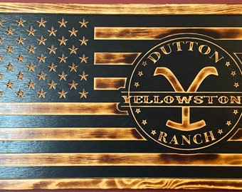 Yellowstone Flag Svg | Etsy