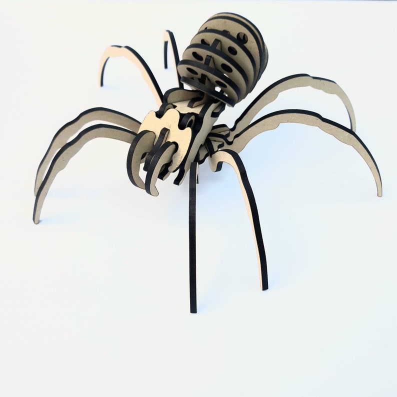 3D Wooden Spider Puzzle - Etsy