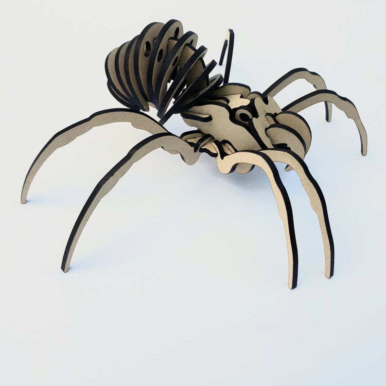 3D Wooden Spider Puzzle - Etsy