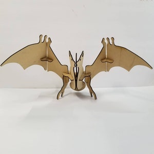 3D Wooden Bat Puzzle - Etsy