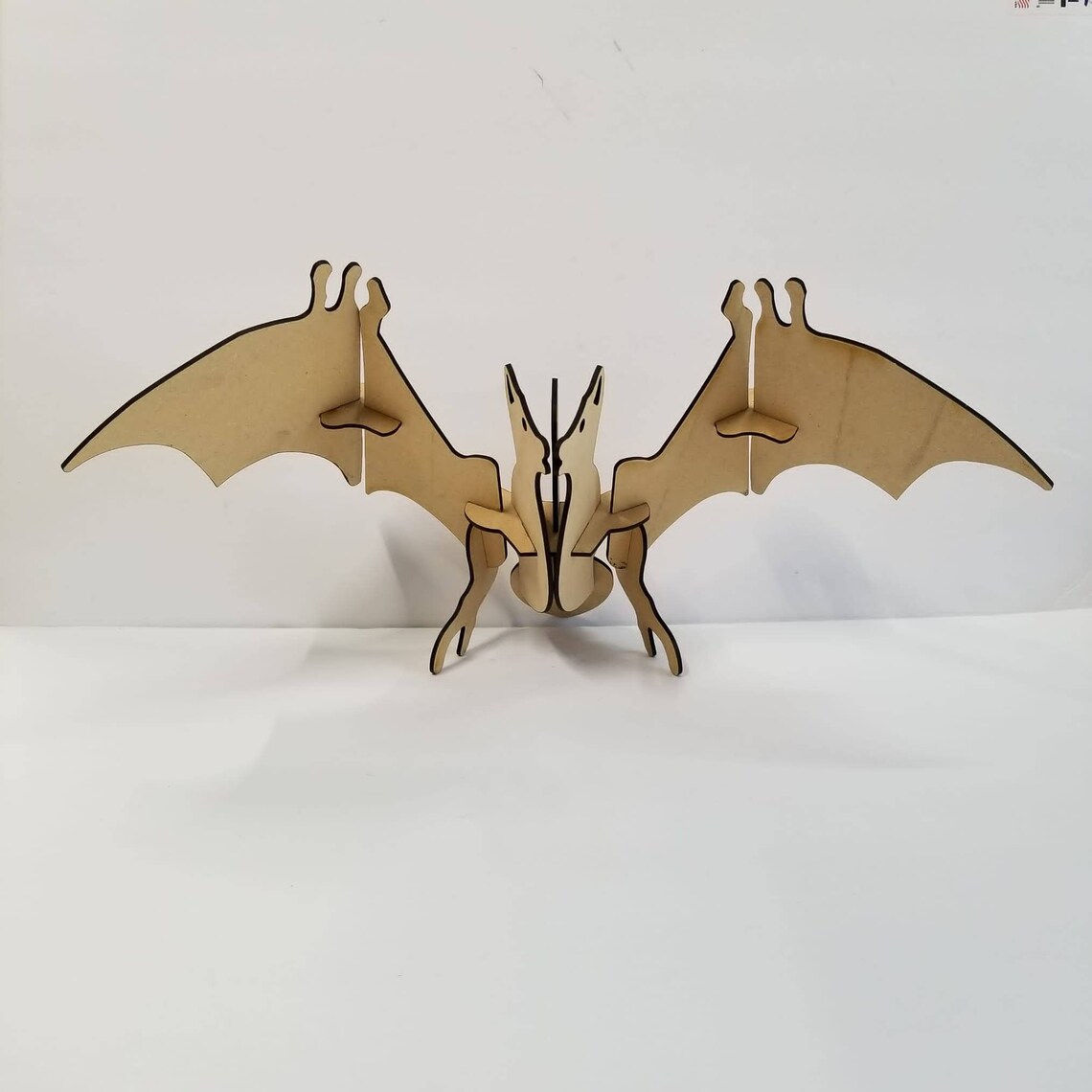 3D Wooden Bat Puzzle | Etsy