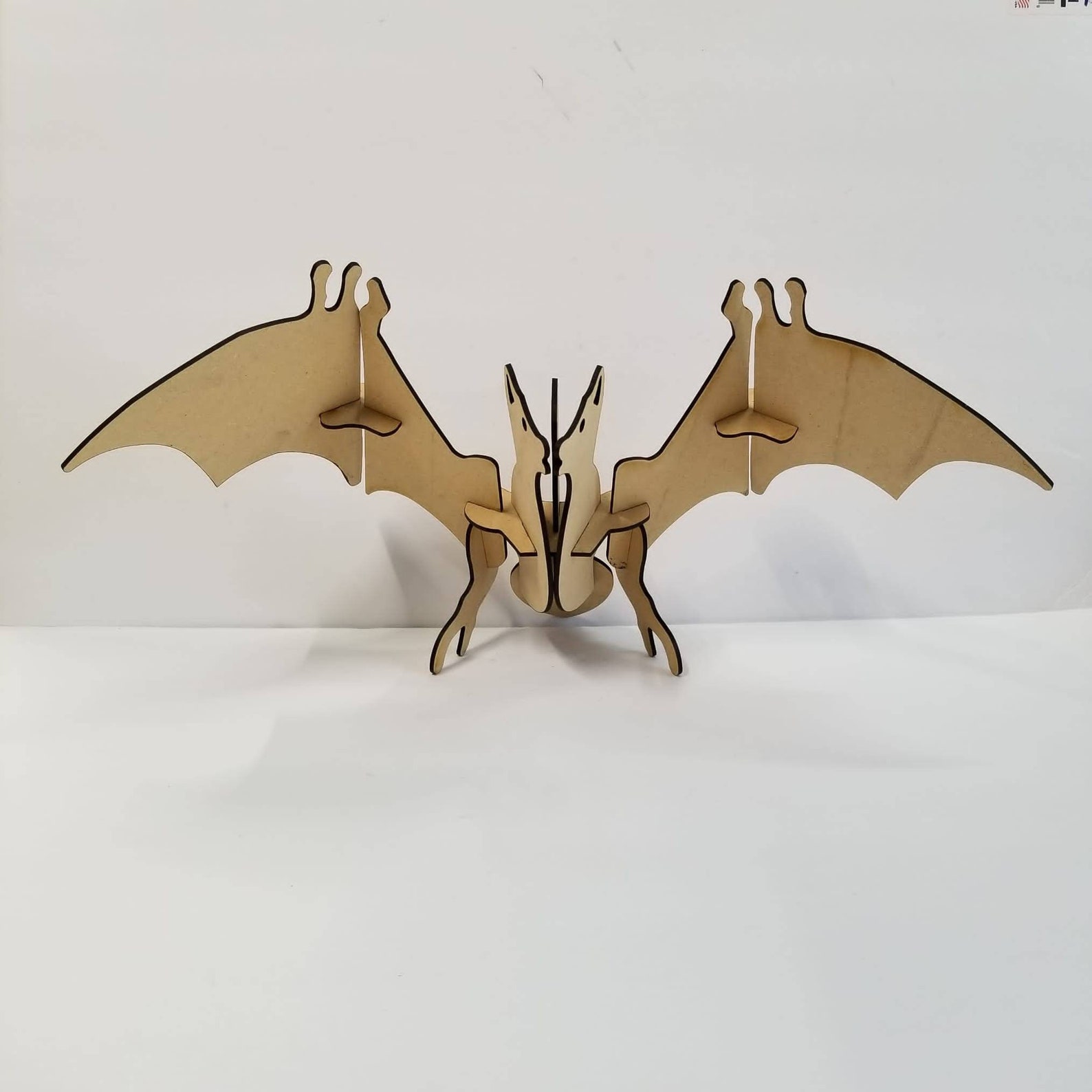 3D Wooden Bat Puzzle | Etsy