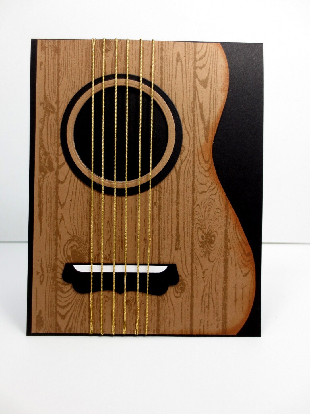 Handmade Guitar Card: Stampin Up, Guitar Strings - Etsy