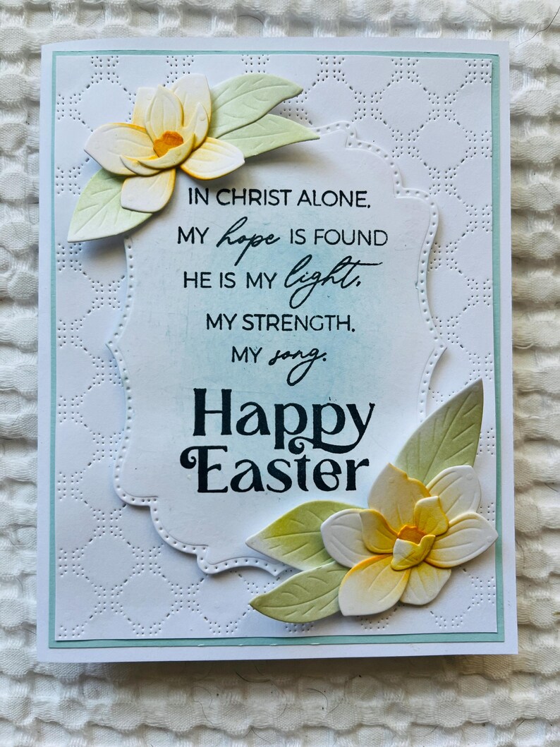 Easter Religious Card Kit | DIY Easter Cards | in Christ Alone My Hope ...