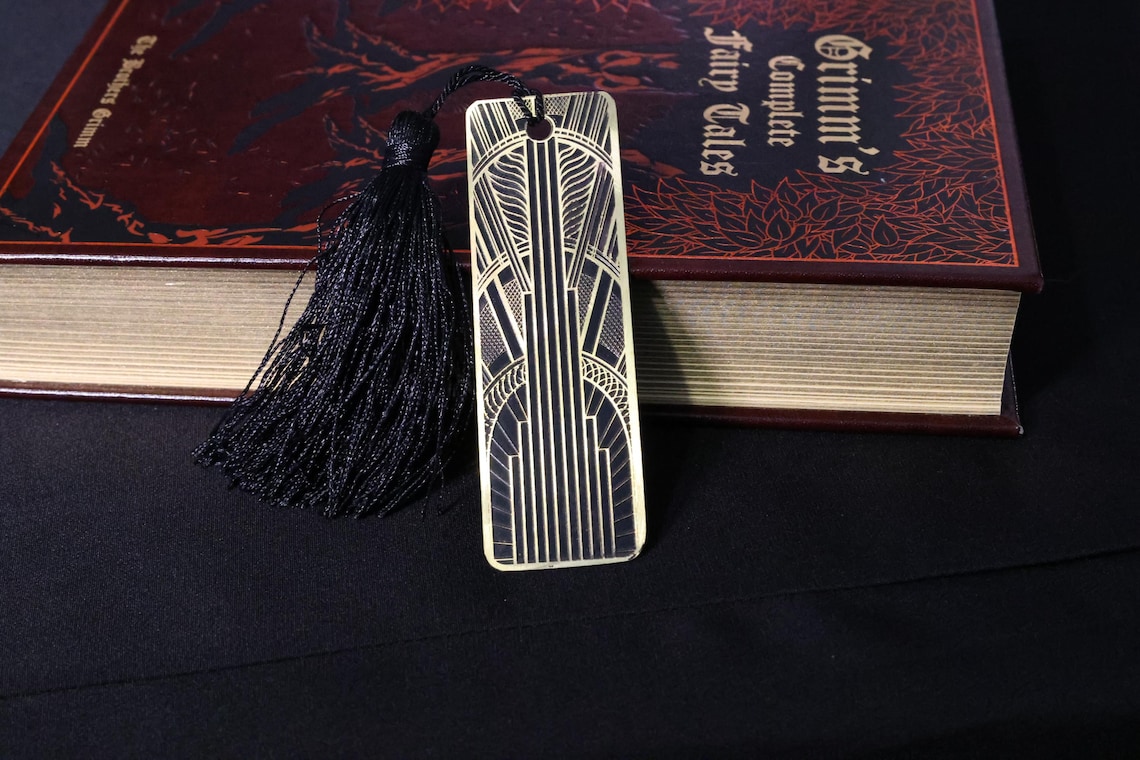 Art Deco Brass Bookmarks - Etsy