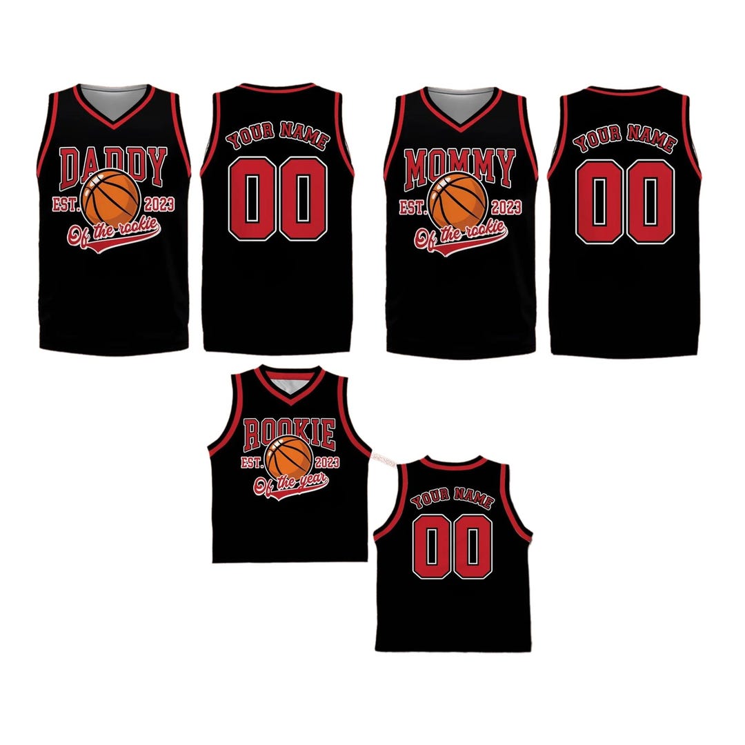 Personalized Daddy Mommy of the Rookie Basketball Jersey, Custom Name ...