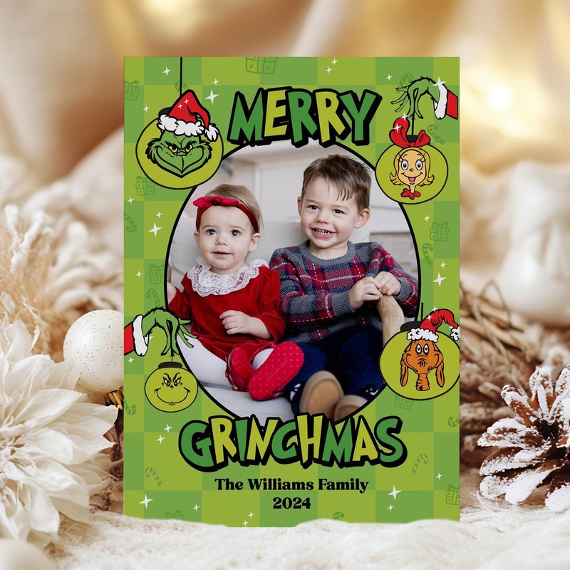 Merry Grinchmas Card Set - Etsy