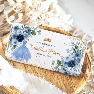 Green Quinceañera Hershey's Chocolate Bar Wrappers Printed, Mis Quince ...