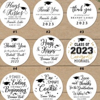 Printable Graduation Party Favors, Gift Tags | Cap & Tassel, Diploma ...